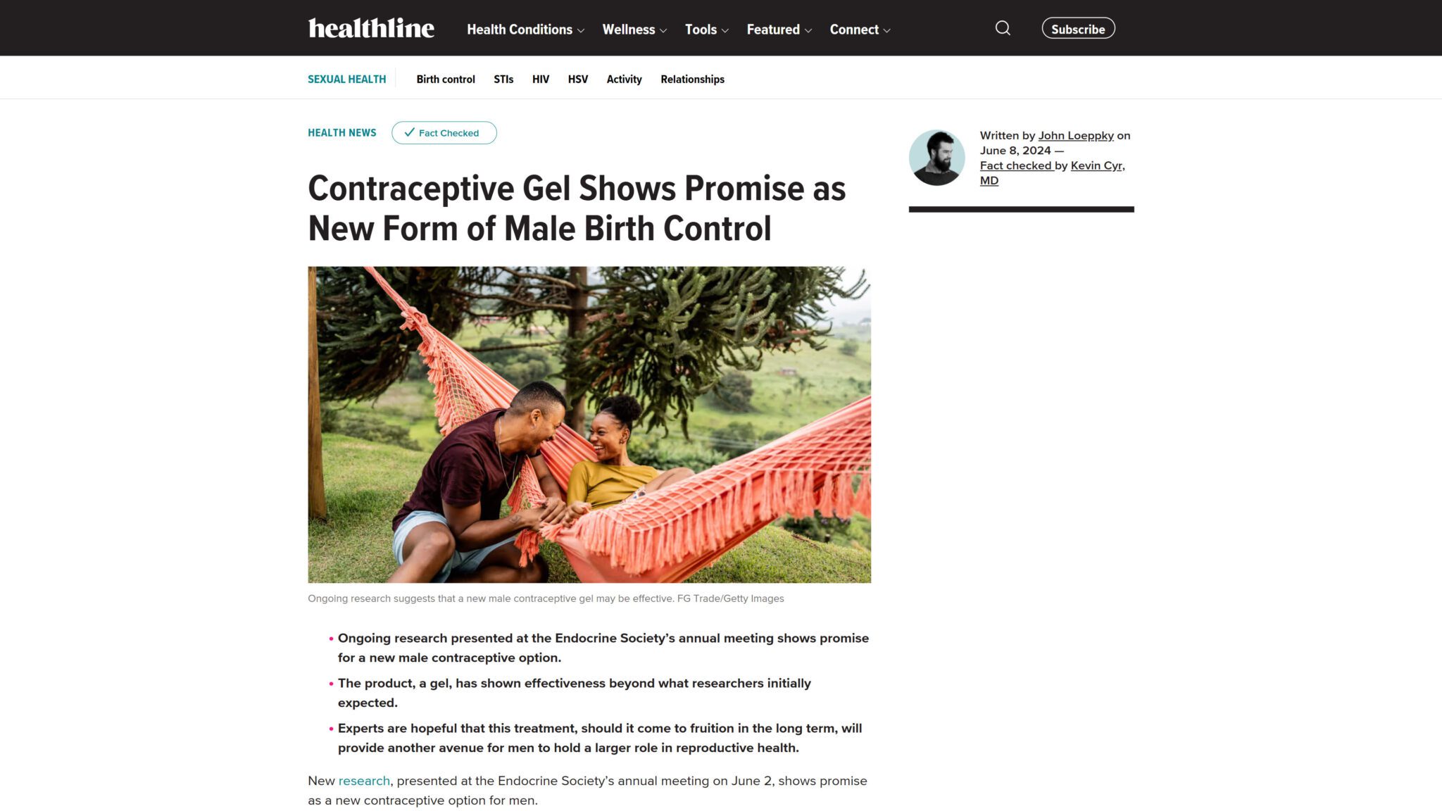 Contraceptive Gel Shows Promise as New Form of Male Birth Control - Dr ...